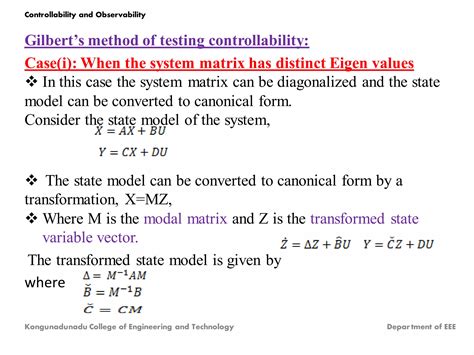 Controllability And Observability Ppt Free Download