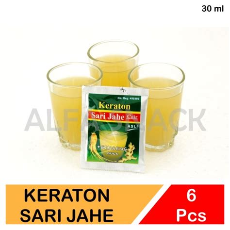 Jual Keraton Sari Jahe Cair Ginseng Dan Gula 6 Sachet Shopee Indonesia