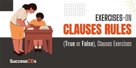 Exercises On Clauses Rules True Or False Clauses Exercises