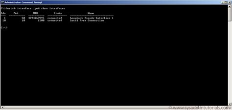How To Set Windows 2008 R2 MTU