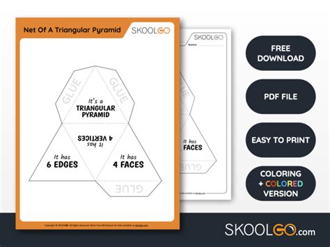Net Of A Rectangular Prism Free Worksheet Skoolgo