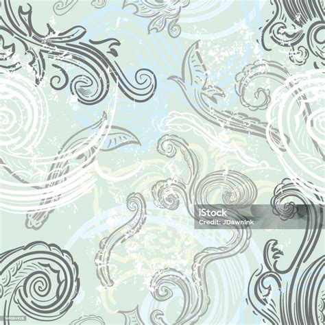 Seamless Leaf Scroll Pattern Stock Illustration Download Image Now