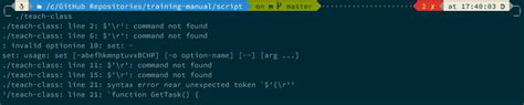 Problem Running The Scripts For Preparing A Class · Issue 250 · Githubtrainingtraining Manual
