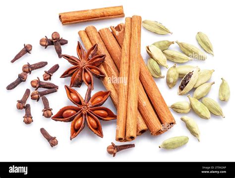 Lots Of Four Spices For Mulled Wine Star Anise Cinnamon Cardamom