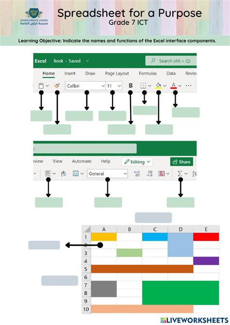 Introduction To Excel Interactive Worksheet Artofit