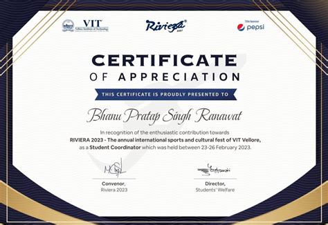 Riviera2023 Sportscoordinator Vituniversity Achievement Bhanu