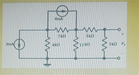 solved using nodal analysis find the node voltages and v0 in