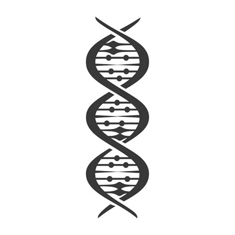 Ai Generated Silhouette Gene Dna Mutation Symbol Black Color Only 40720246 Png