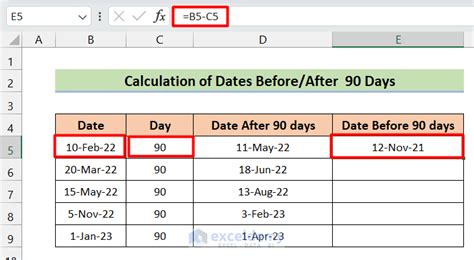 How To Calculate 90 Days From A Date In Excel 2 Useful Methods