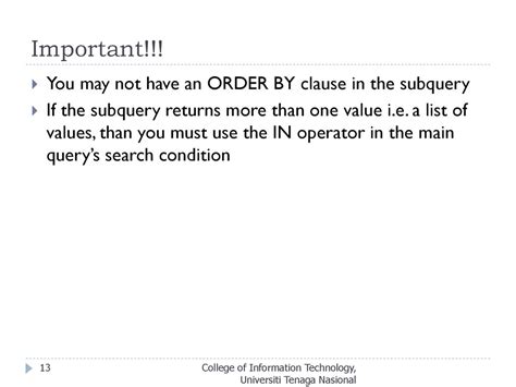 Lab 5 Subqueries Cisb224 02a 02b Semester I 2009 Ppt Download