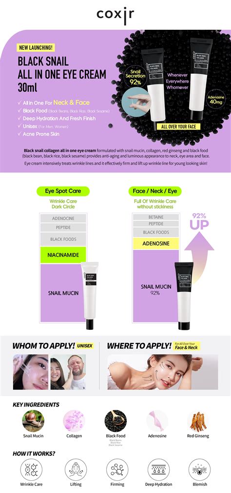 NEW LAUNCHING! BLACK SNAIL ALL IN ONE EYE CREAM (30ml) – skinhousemall