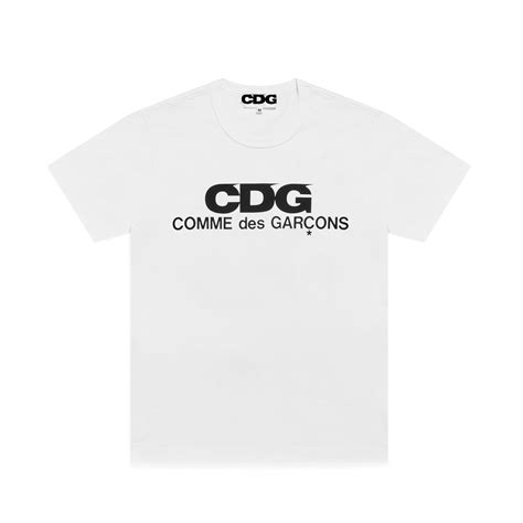 Cdg Cdg Logo T Shirt White Dsmny E Shop