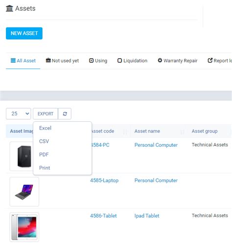 Assets Management Module For Perfex Crm Organize Codemarket