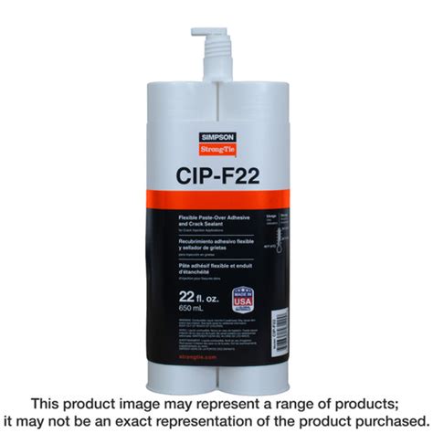 Simpson Strong Tie Cip F22 Cip F Flexible Paste Over Adhesive And Crack Sealant 22 Oz Shorpioen