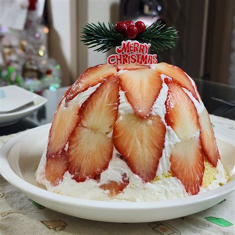 크리스마스 홈파티 딸기생크림케이크 새미네부엌 플랫폼