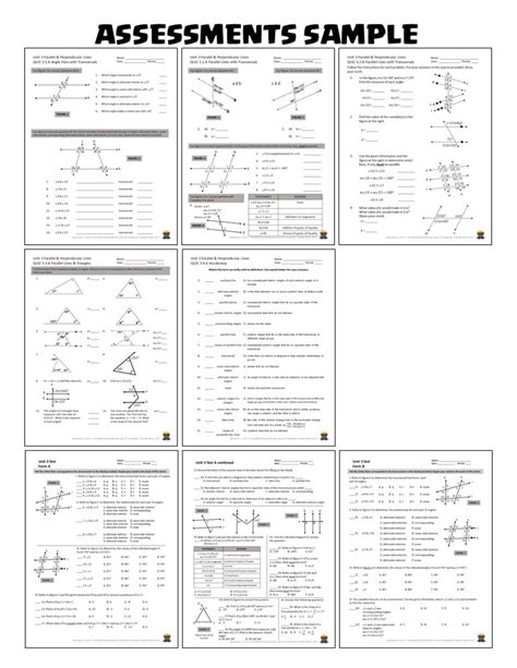 Parallel And Perpendicular Lines Geometry Unit 3