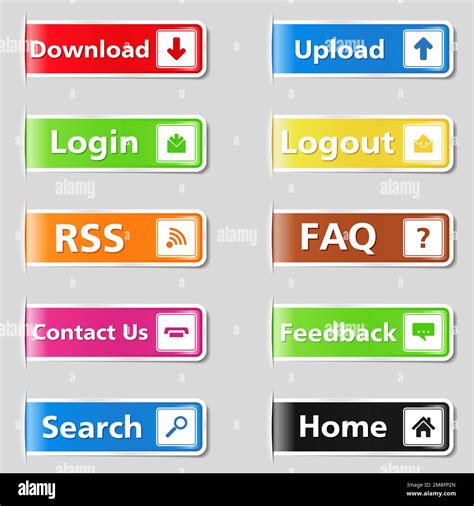 Ribbon Tabs Stock Vector Images Alamy