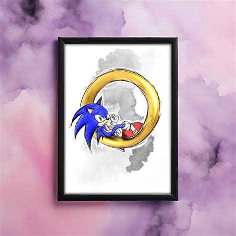 Sonic The Hedgehog Print Galuxeh