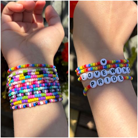 Pride Bracelets Pride Flag Bracelets Pride Month Bracelets