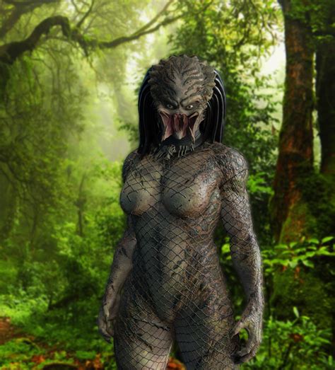 Rule 34 1girls 3d Alicecry Alien Girl Anthro Breasts Female Yautja Mandibles Predator Predator