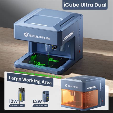 Sculpfun Icube Ultra 12w 1 2w Dual Laser Portable Engraver Europe Official Sculpfun Europe