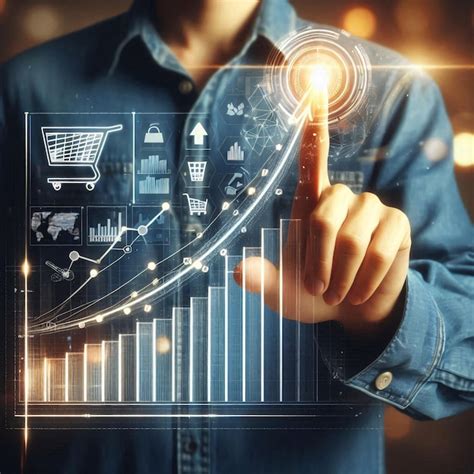 Ecommerce Growth And Digital Shopping Trends Premium Ai Generated Image