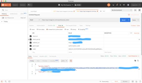 impossible to get an access token for instagram basic display api