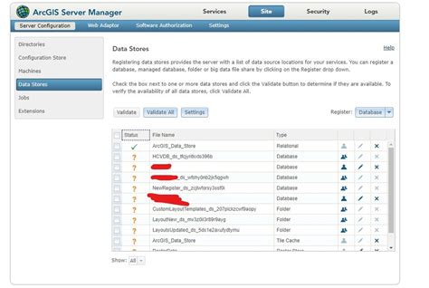 failed to validate server managed database esri community