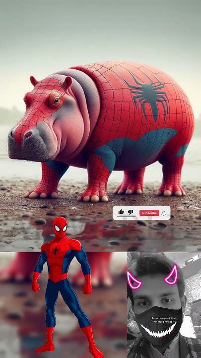 Superheroes As Hippo 🦛 Vs Dc All Marvel Characters Avengers Shorts