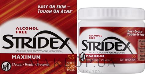 Очищувальні диски проти акне, без спирту - Stridex Single-Step Acne ...