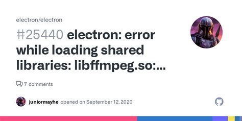Electron Error While Loading Shared Libraries Libffmpegso Cannot Open Shared Object File No