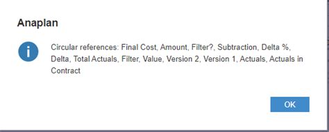 Circular Reference Problem Anaplan Community