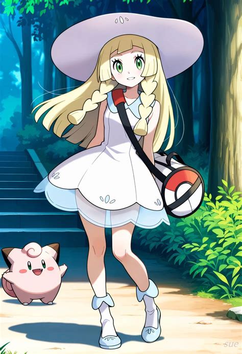 Lillie Pokemon Lillie Trainer Pokemon Lili Pokemon Lily
