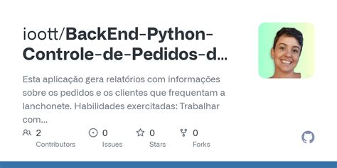Github Ioottbackend Python Controle De Pedidos Do Restaurante Esta
