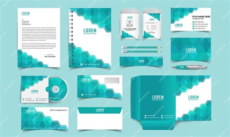 Premium Vector Corporate Identity Template Business Stationery Set Documentation For Business