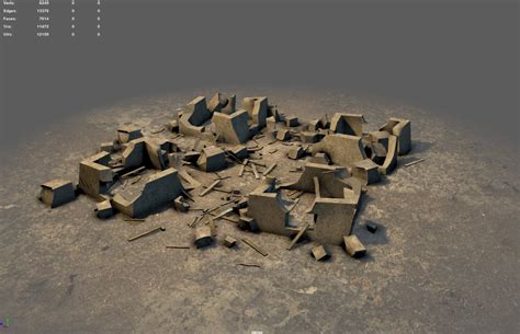 D Destroyed Unity Realtime Model TurboSquid
