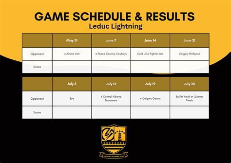Schedule Afl