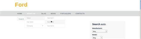 Add Dropdown Menu Capabilities To Website Template Freelancer