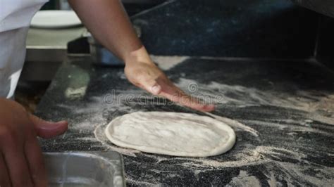 Making Dough Flatbread Stock Footage Video Of Person 335591828