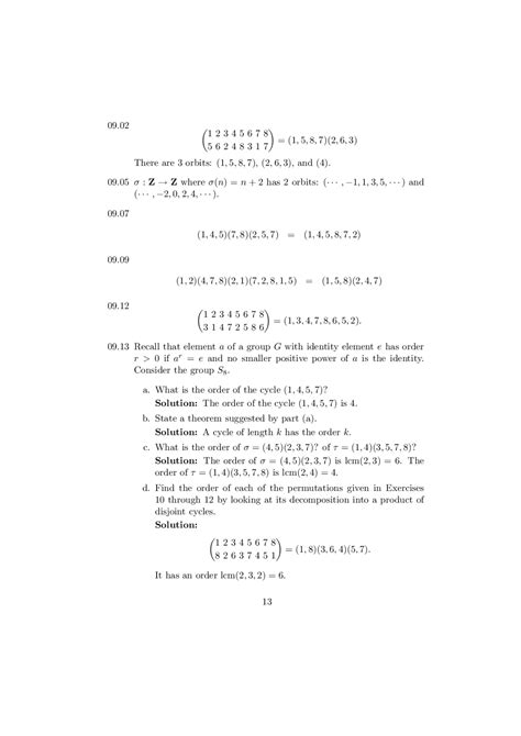 Solved Assignment For Introduction To Abstract Algebra I Math 5310 Docsity