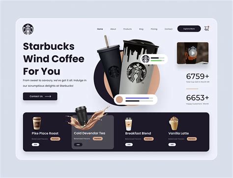 starbucks by hamida jannat ui ux designer on dribbble