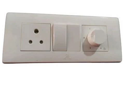 6a Western 3 Pin Modular Switch Socket Combination Plastic At ₹ 180