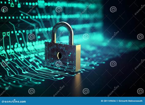 The Internet Data Privacy Information Security Concep Generative Ai Stock Illustration