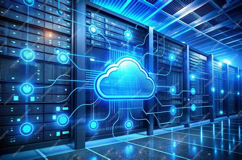Cloud Computing Diagram Network Data Storage Technology Service