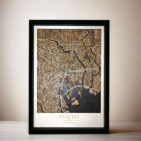 Personalized Multilayer Map Etsy
