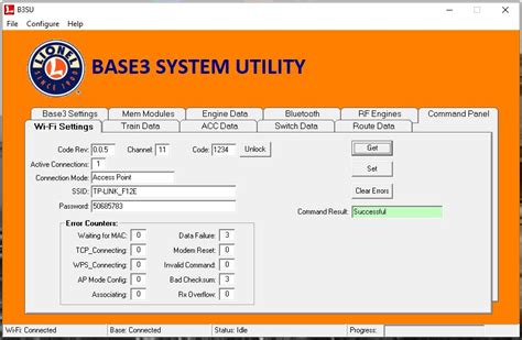 Base3 Wi Fi Connection Lionel Power And Control