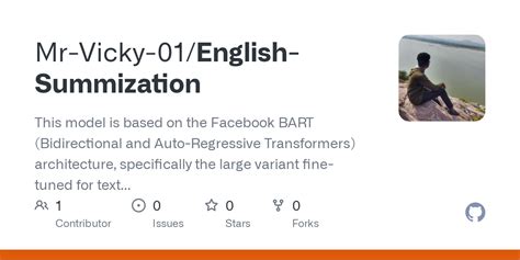 GitHub Mr Vicky English Summization This Model Is Based On The Facebook BART