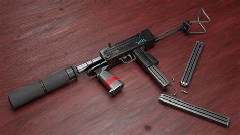Mac 10 Submachine Gun 3d Model Cgtrader