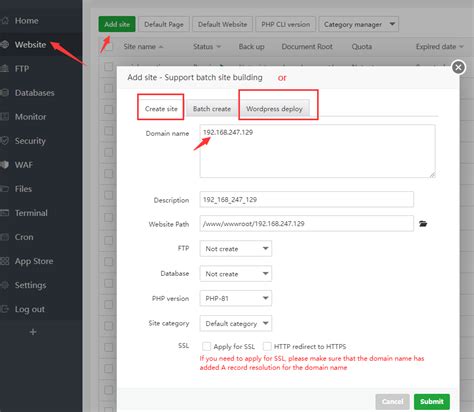 Access Site Without Domain AaPanel Free Hosting Control Panel One Click LAMP LEMP