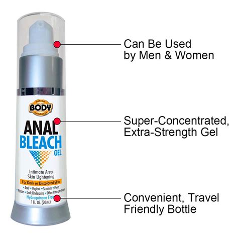 Body Action Anal Bleach Gel 1 Floz 30 Ml